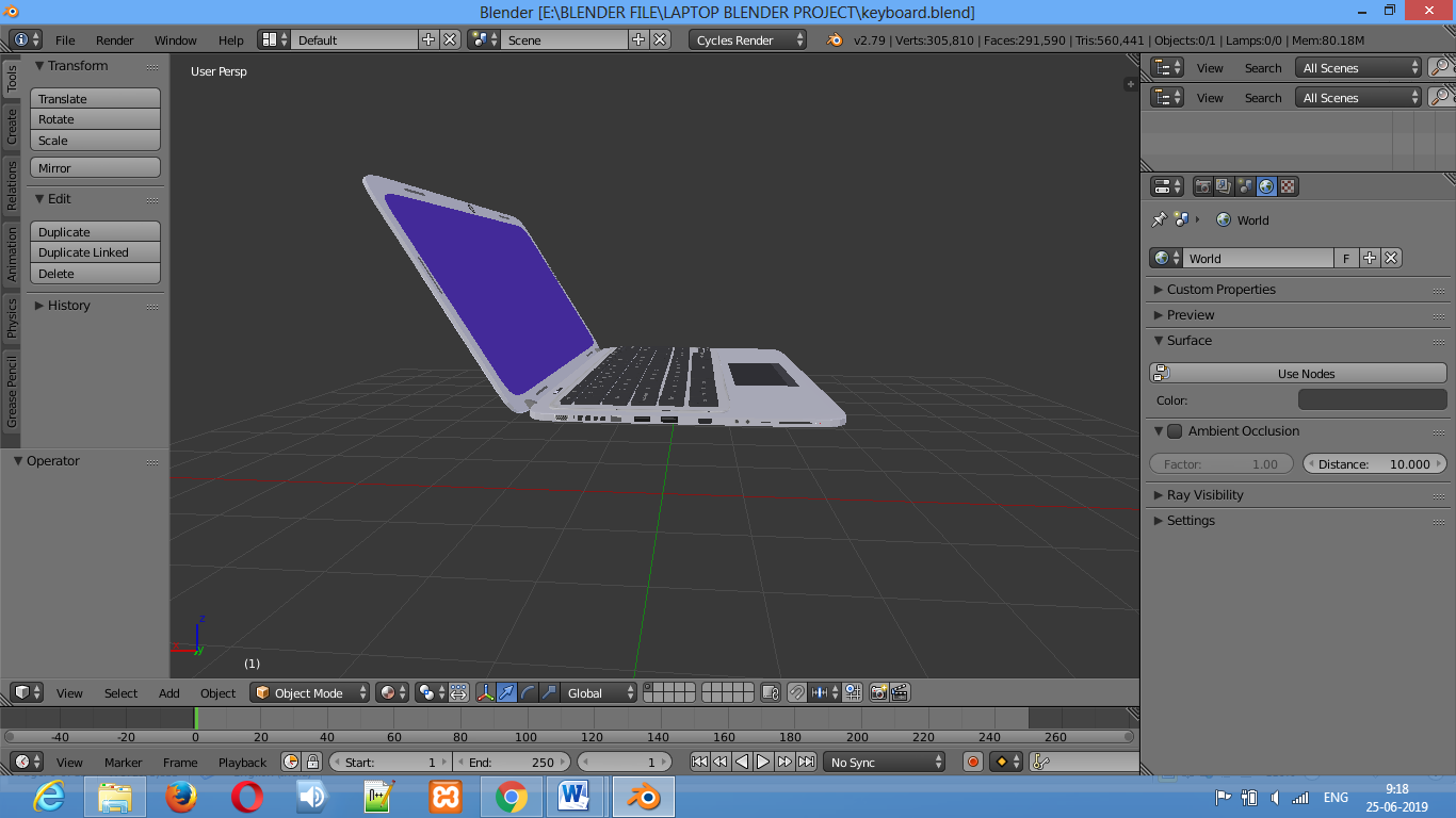 LAPTOP Free 3D Model - .blend - Free3D