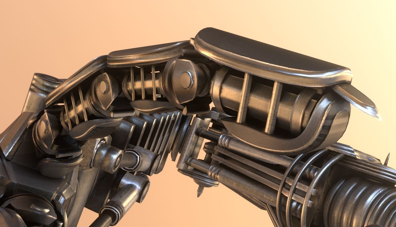 Rigged Robot Arms Blender-2.82a Version Free 3D Model - .jpg .blend ...