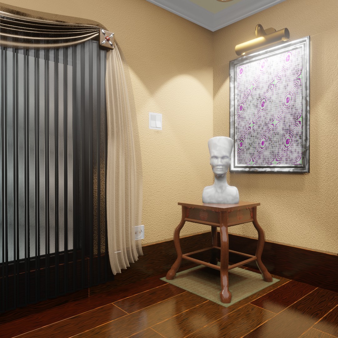 Bedroom - without textures Free 3D Model - .blend - Free3D