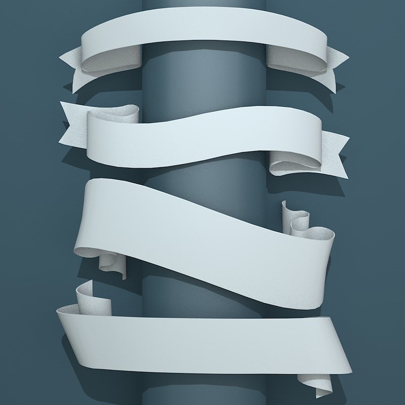 Ribbon Free 3D Model - .obj .c4d .fbx - Free3D