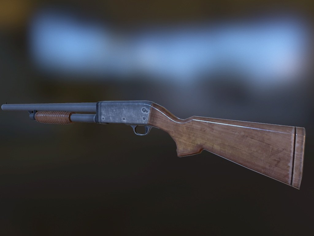 Shotgun Free 3D Model - .obj - Free3D