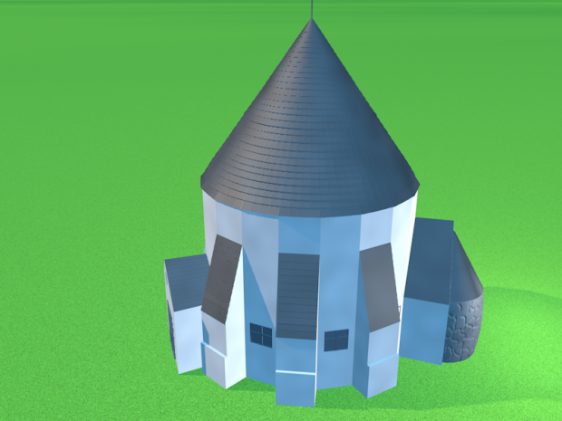 Round Church Free 3D Model - .3ds .obj .dae .c4d .fbx - Free3D