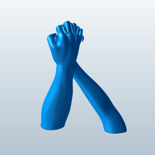 Holding Hands V1 Free 3D Model - .obj .stl - Free3D
