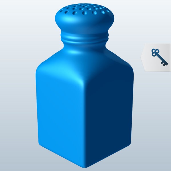 Square Salt Shaker V2 Free 3D Model - .obj .stl - Free3D