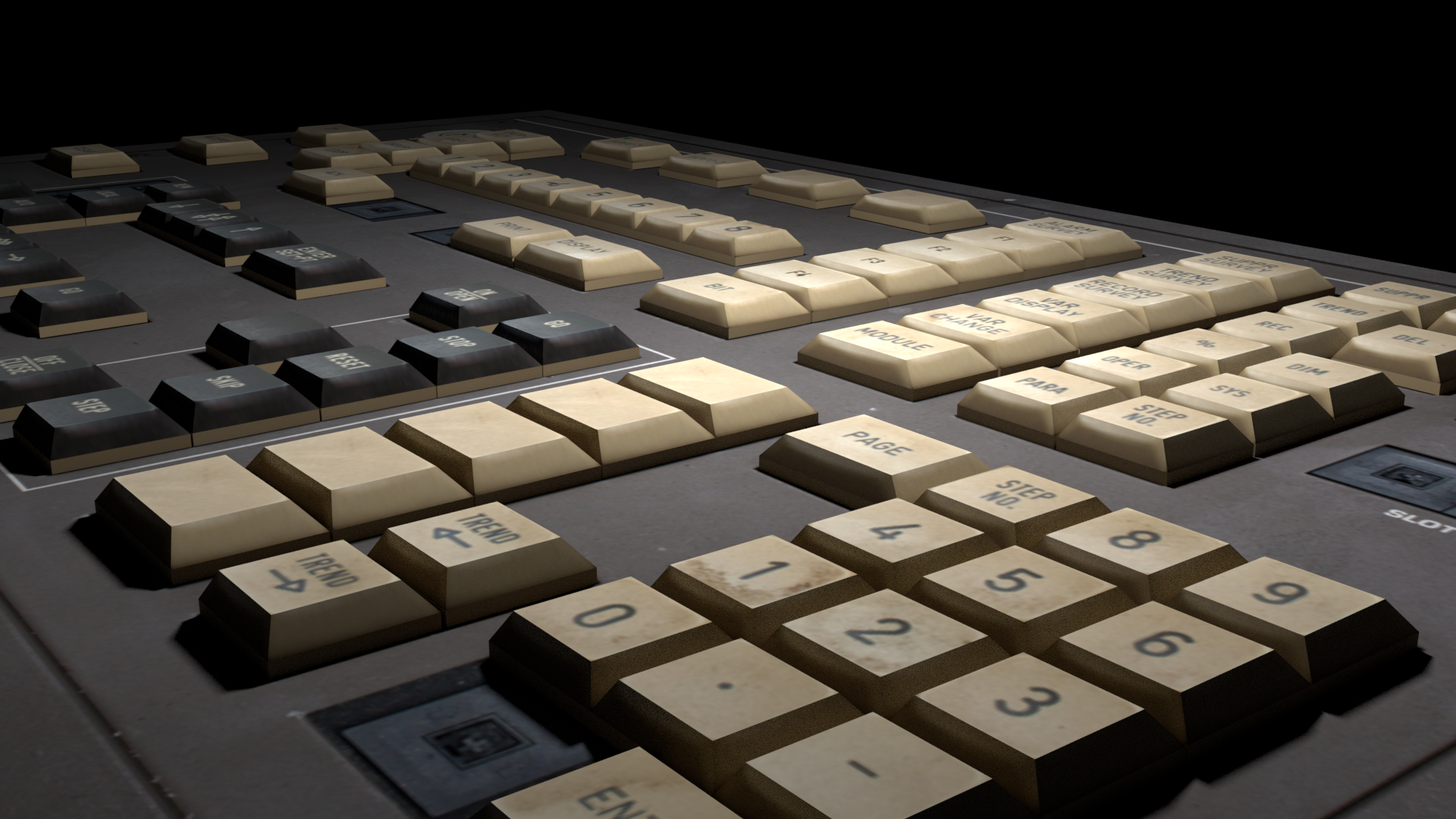 Old KeyBoard Free 3D Model - .blend .3ds - Free3D