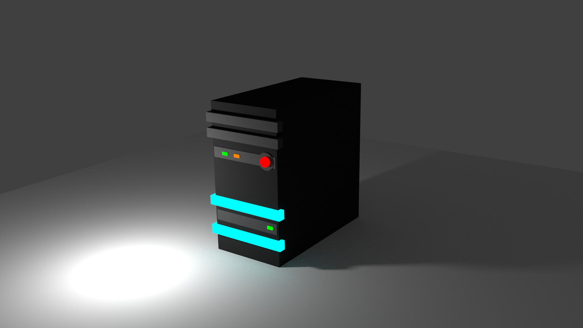 Low-Poly Computer Case Free 3D Model - .blend - Free3D