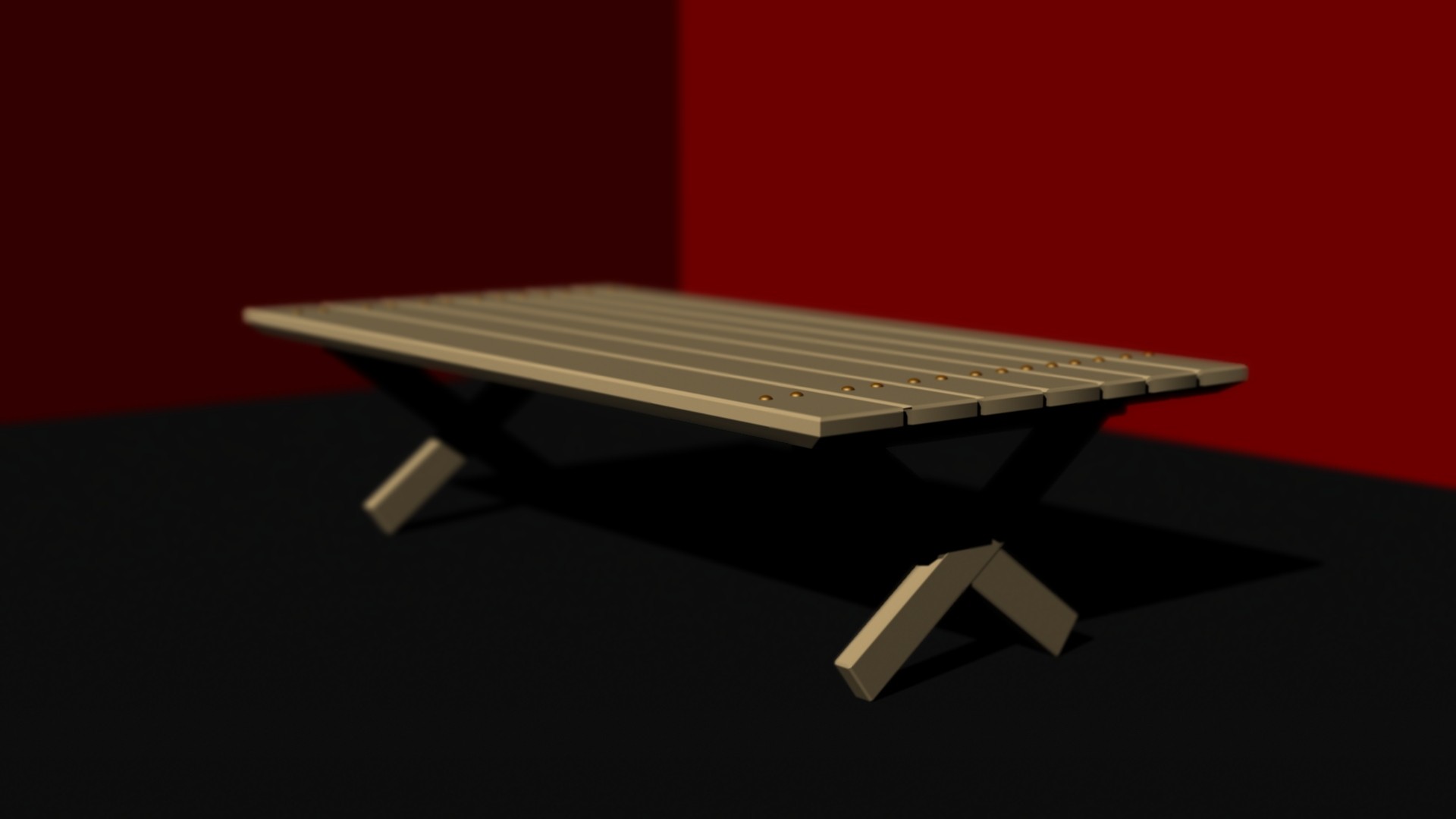Wooden Table Free 3D Model - .obj - Free3D