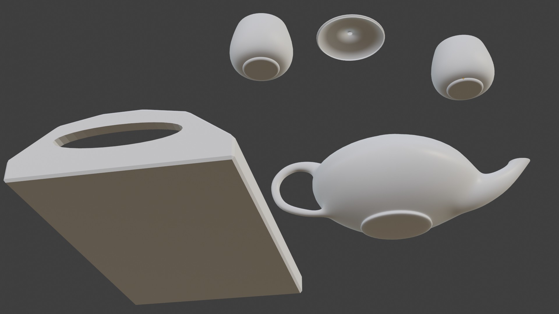 Teapot set Free 3D Model - .blend .obj .stl - Free3D