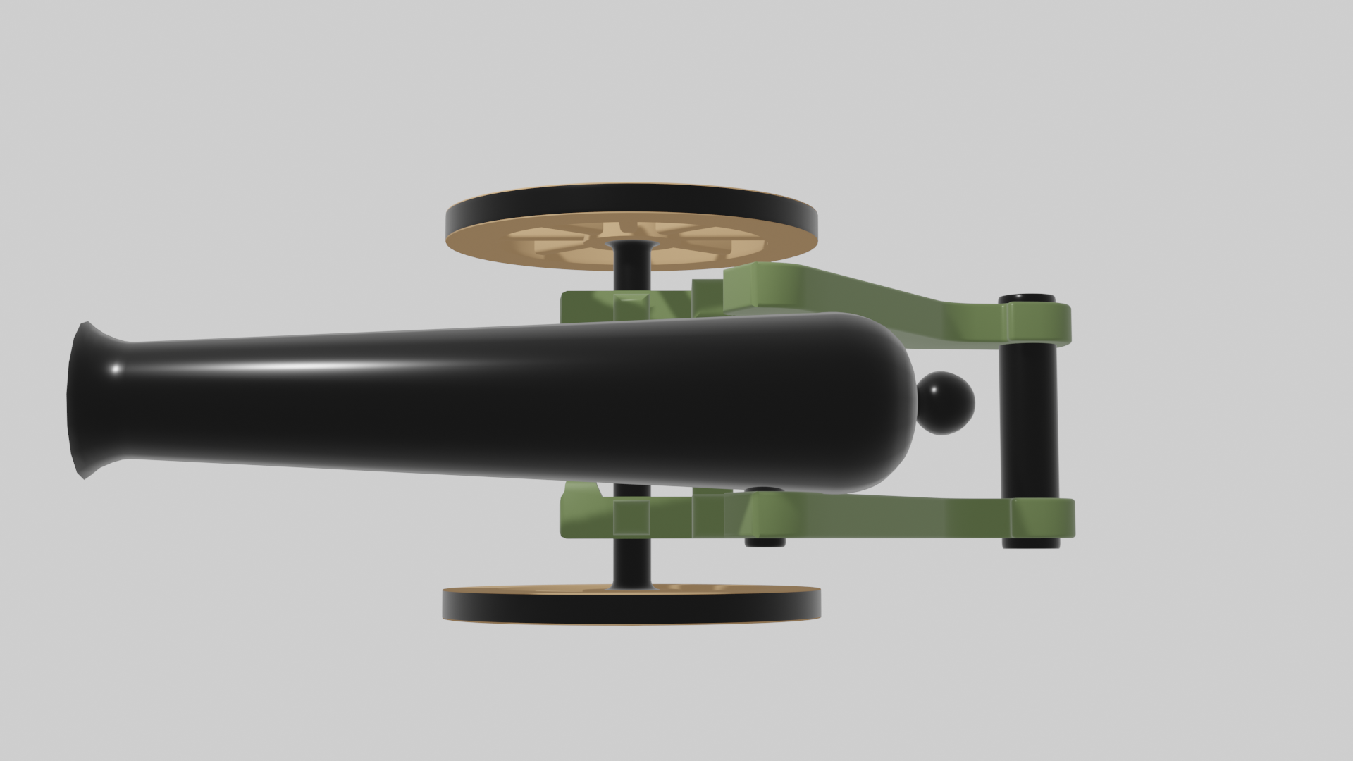 Low Poly Canon Free 3D Model - .obj - Free3D