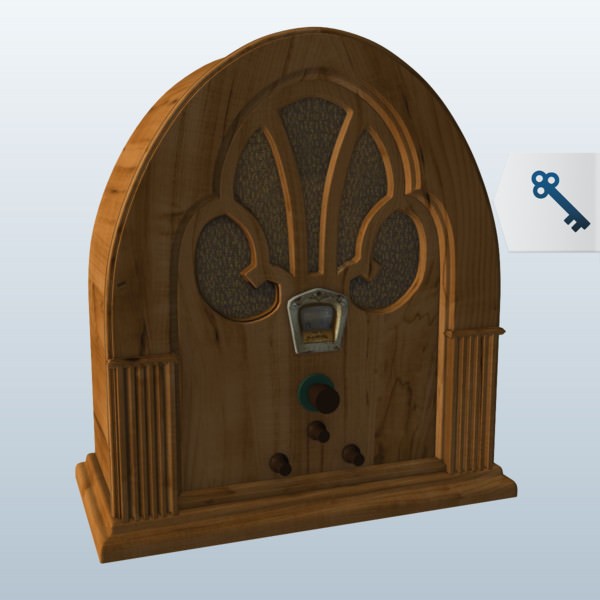 Cathedral wood radio v2 Free 3D Model - .obj .stl - Free3D