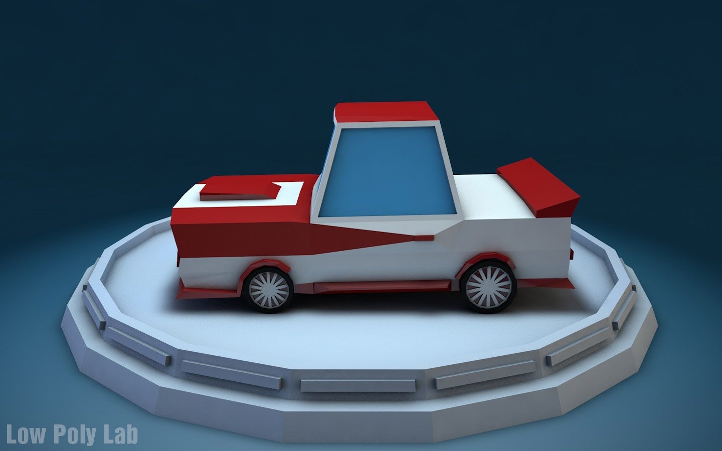 Low Poly Racing Car Free 3D Model - .obj .max .c4d .ma .blend .fbx - Free3D