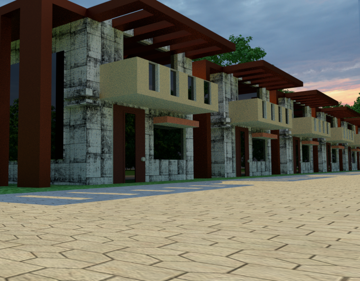 Array residential Building Free 3D Model - .3ds .obj .dae .blend .fbx ...