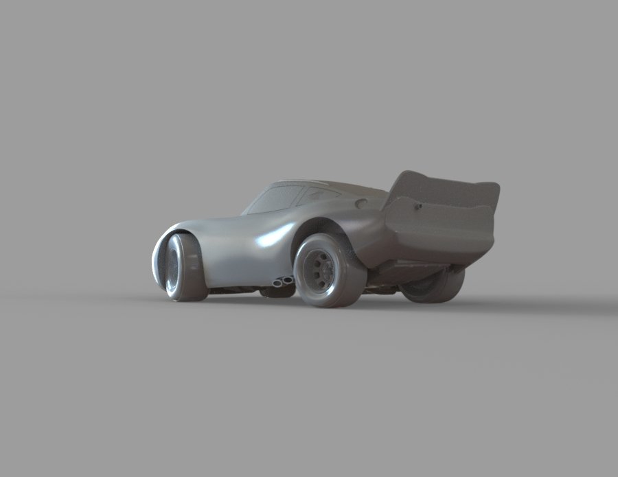 Mcqueen lightning Cars Posture 2 Free 3D Model - .stl - Free3D