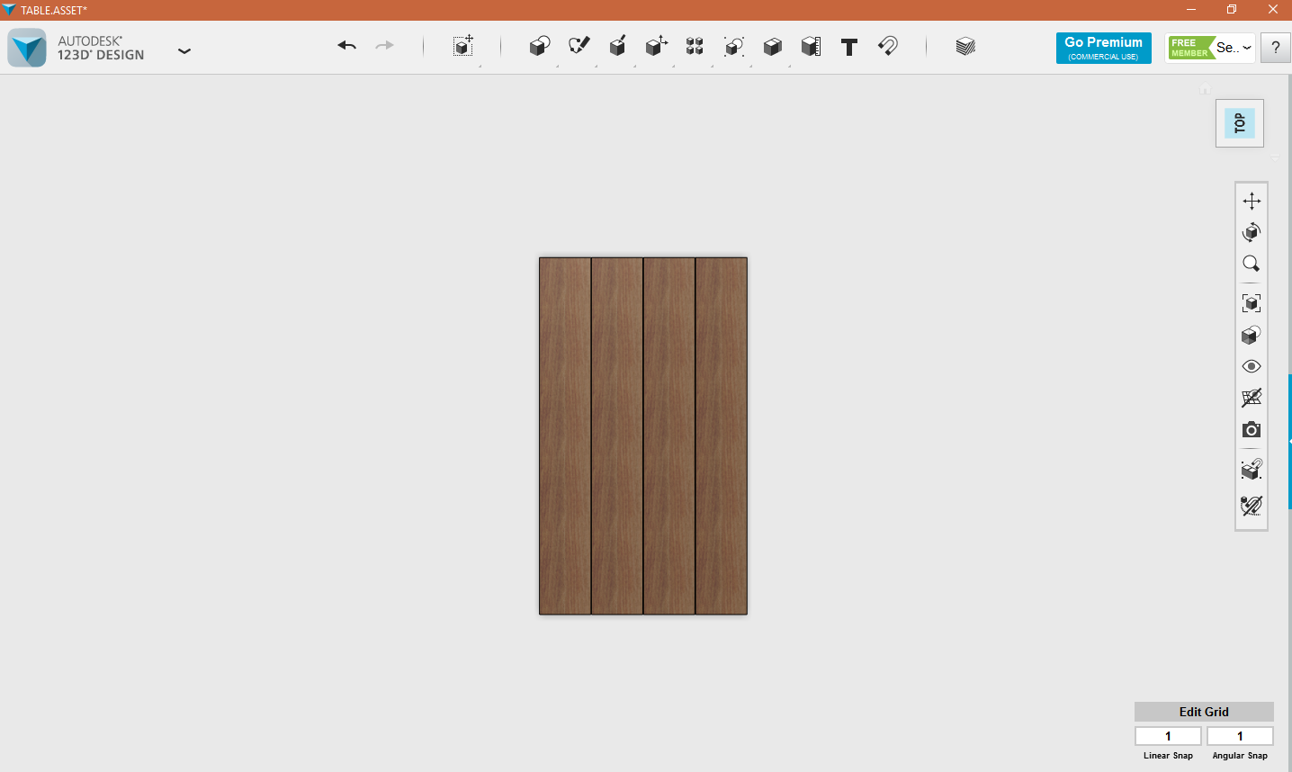 Table asset Free 3D Model - .dxf - Free3D