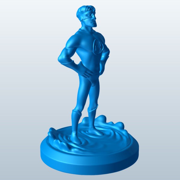 Superhero Action Figure v1 Free 3D Model - .obj .stl - Free3D