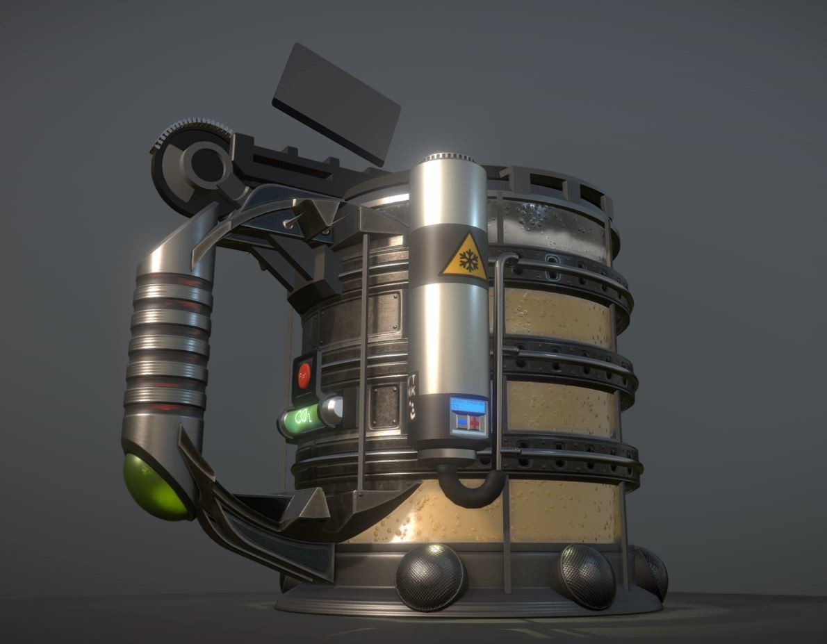 Infinite Beer Mug From The Future Free 3D Model - .blend .obj .3ds .dae ...