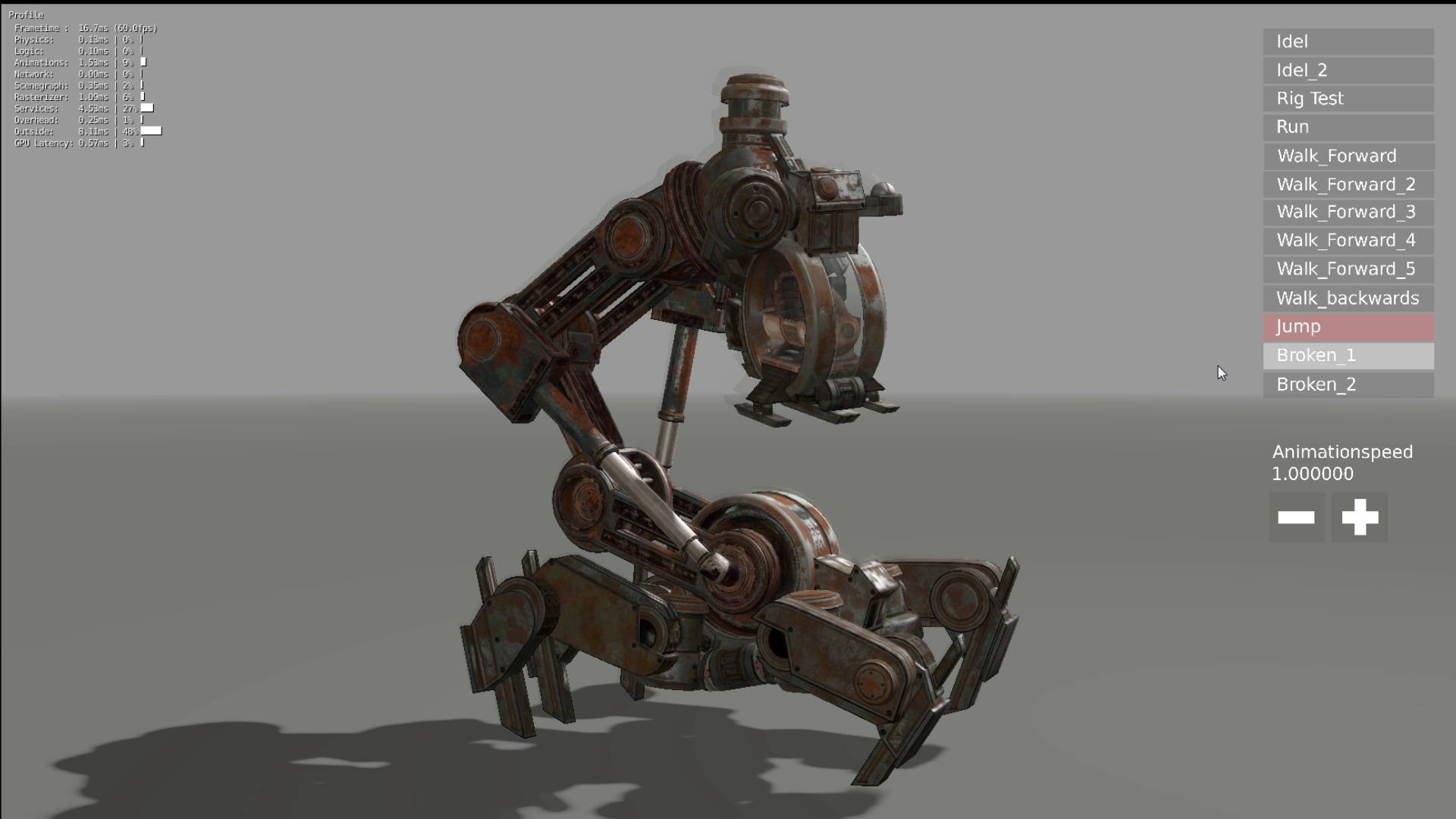 Mech Neck Walker - Blender Game Engine and Unity 3D Free 3D Model ...