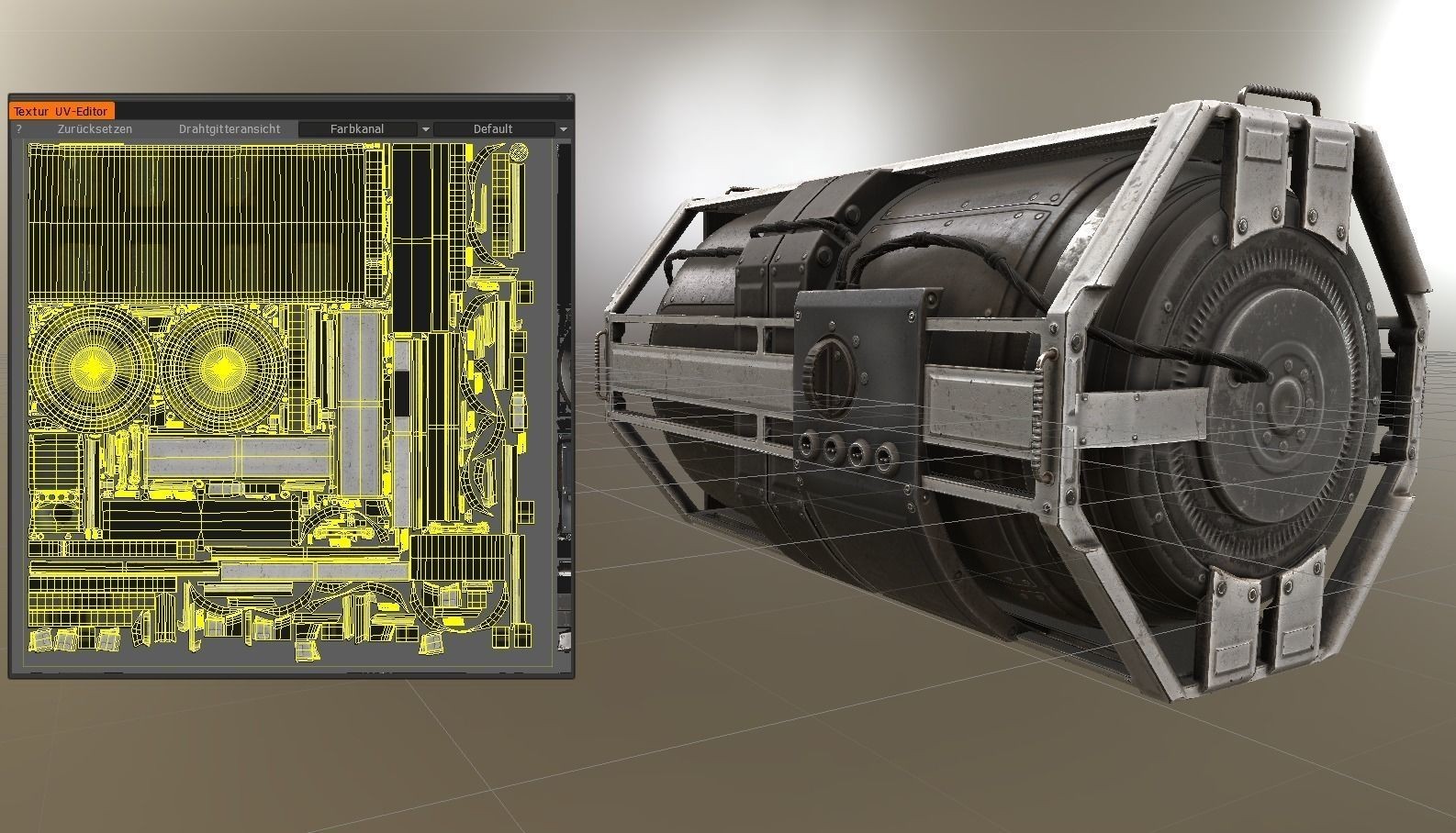 Sci-Fi Emergency Backup Generator Free 3D Model - .abc .3ds .x3d .x .wrl .stl .raw .ply .obj ...
