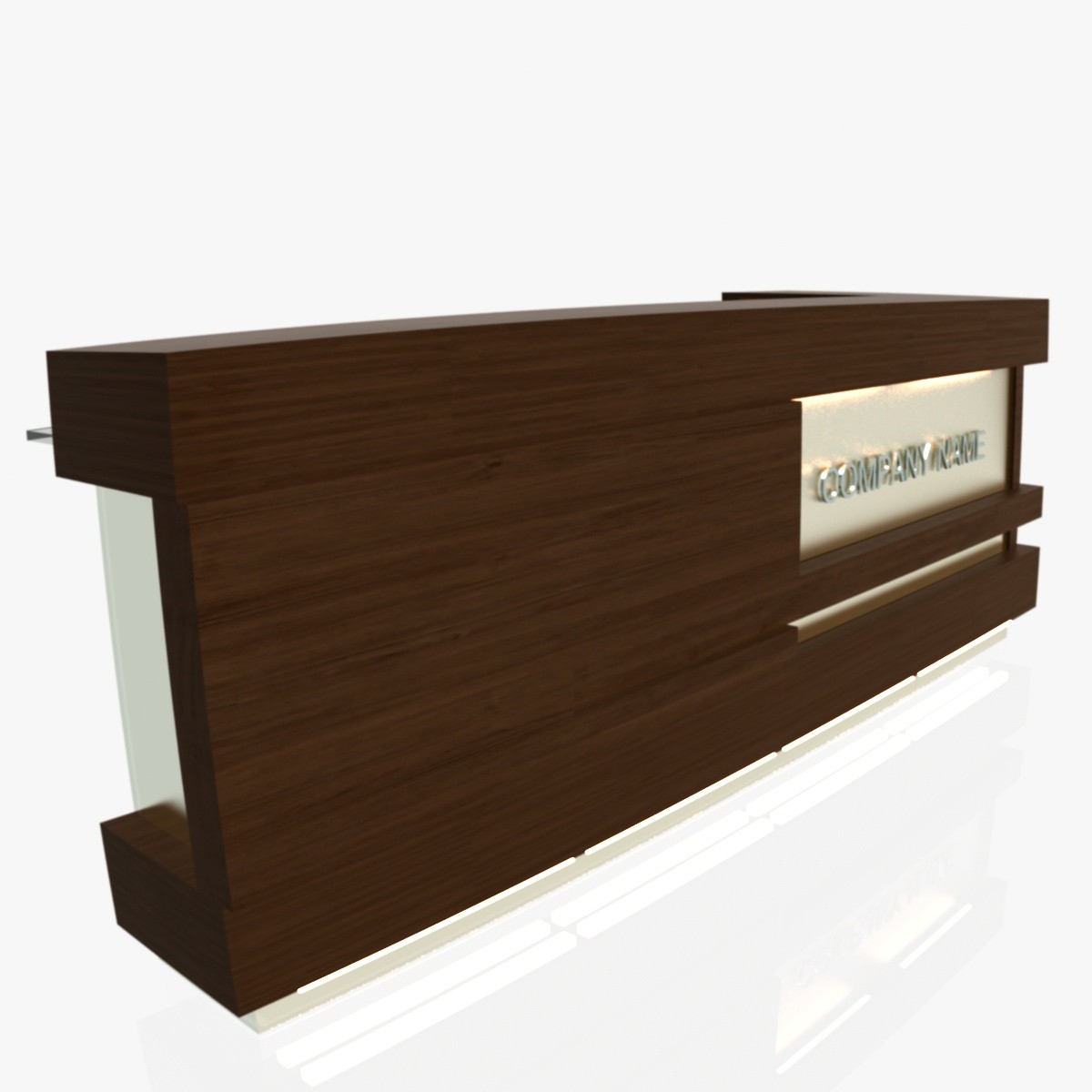 Reception Desk 1 Free 3D Model - .stl .obj .max .fbx .dxf .3ds - Free3D
