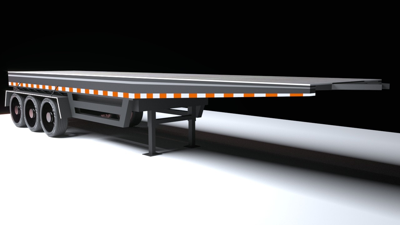 Truck Trailer Free 3D Model - .c4d - Free3D