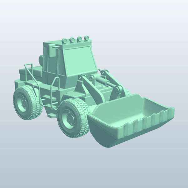 Wheel Loader v1 Free 3D Model - .obj .stl - Free3D