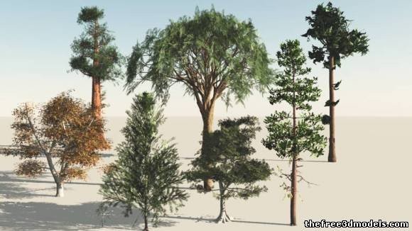 Trees 9 Free 3D Model - .obj .3ds - Free3D