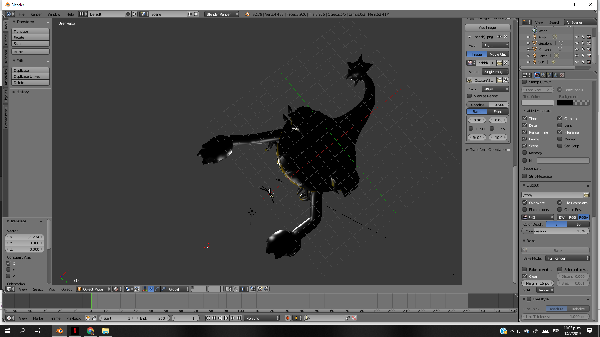 Guzzlord and kartana Free 3D Model - .fbx - Free3D