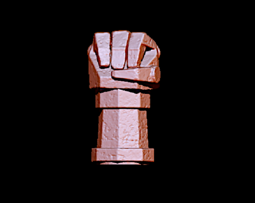 Punch fist HellBoy Free 3D Model - .stl - Free3D