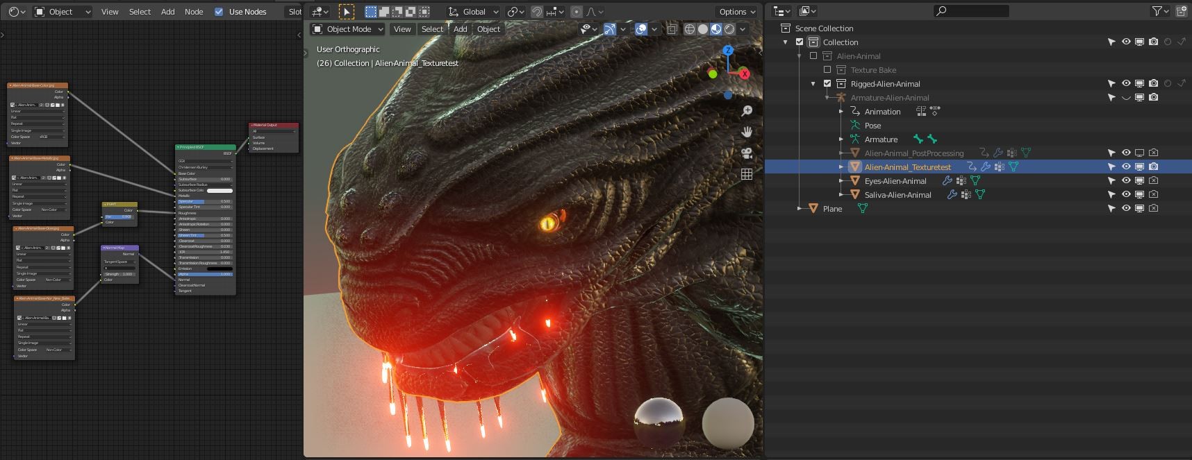Alien Animal Update in Blender-2.8x Free 3D Model - .blend .unity .obj ...
