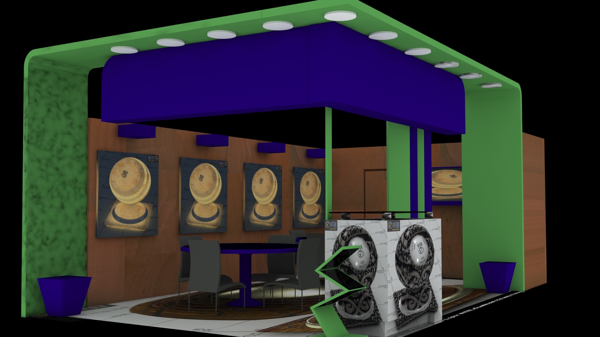 Booth Exhibition Stand Free 3D Model - .obj .max - Free3D