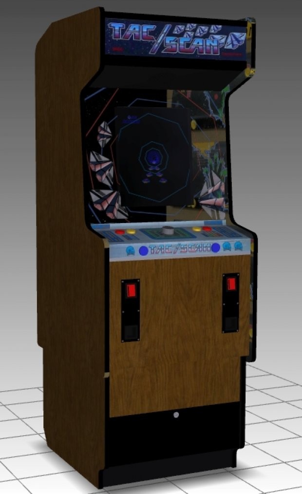 Tac Scan Upright Arcade Machine Free 3D Model - .3ds - Free3D