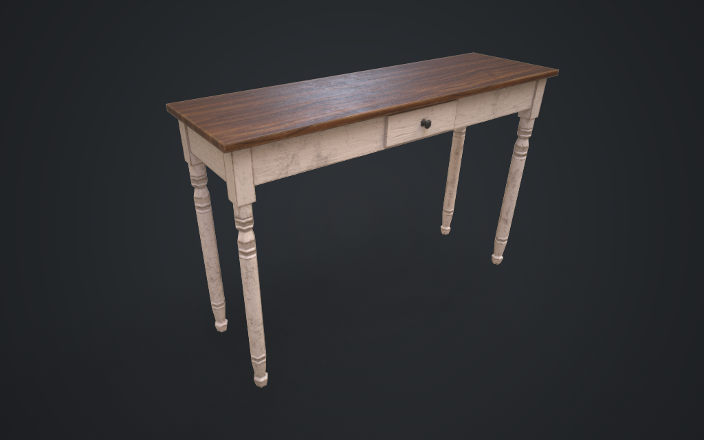 Console table Free 3D Model - .3ds .obj .max .fbx .mtl - Free3D