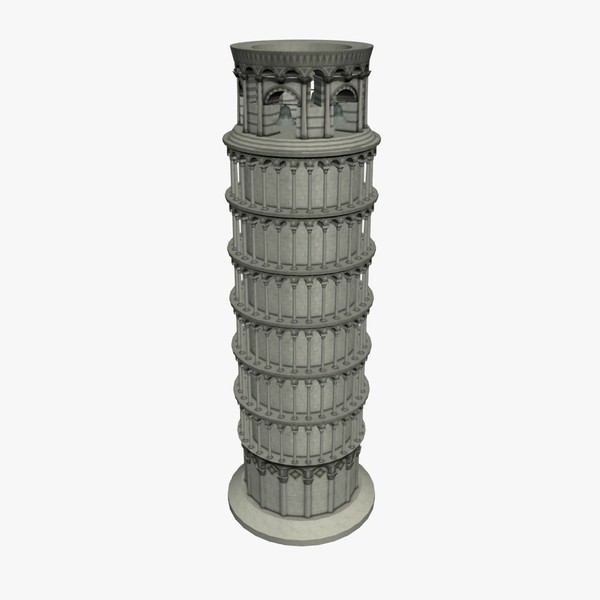 Pisa tower v1 Free 3D Model - .obj .stl - Free3D