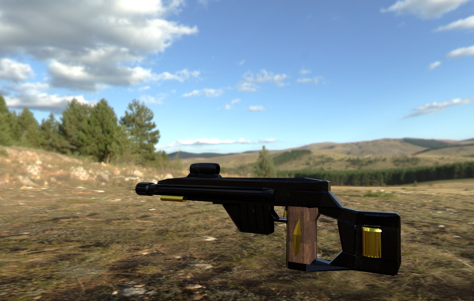 Gun space Free 3D Model - .obj - Free3D