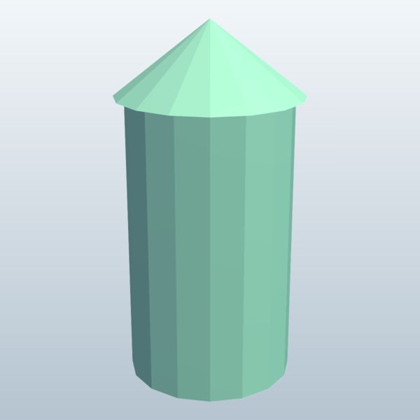 Silo v1 Free 3D Model - .obj .stl - Free3D
