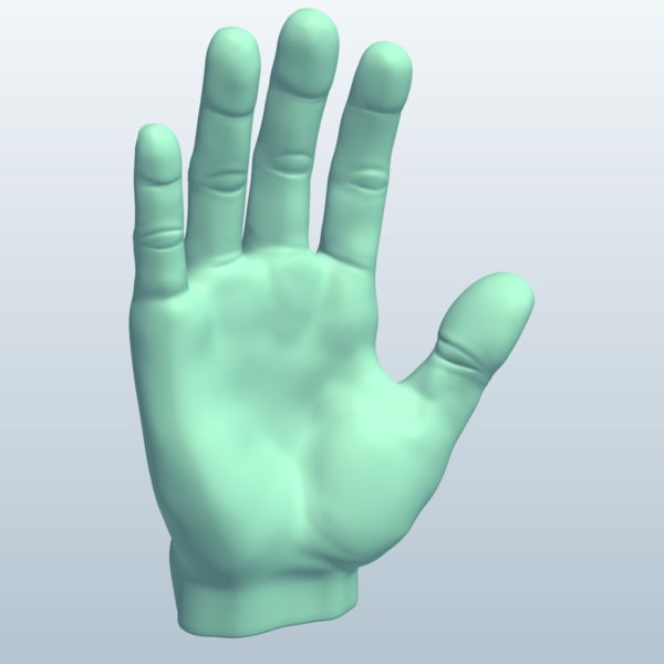 Hand v1 Free 3D Model - .obj .stl - Free3D
