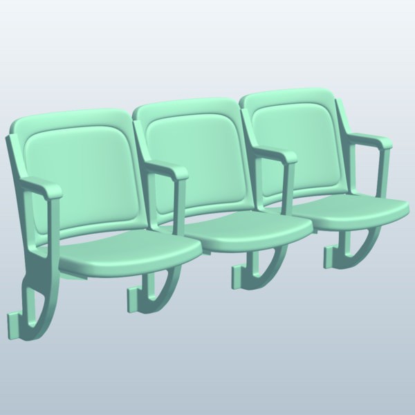 Normal stadium seats v1 Free 3D Model - .obj .stl - Free3D