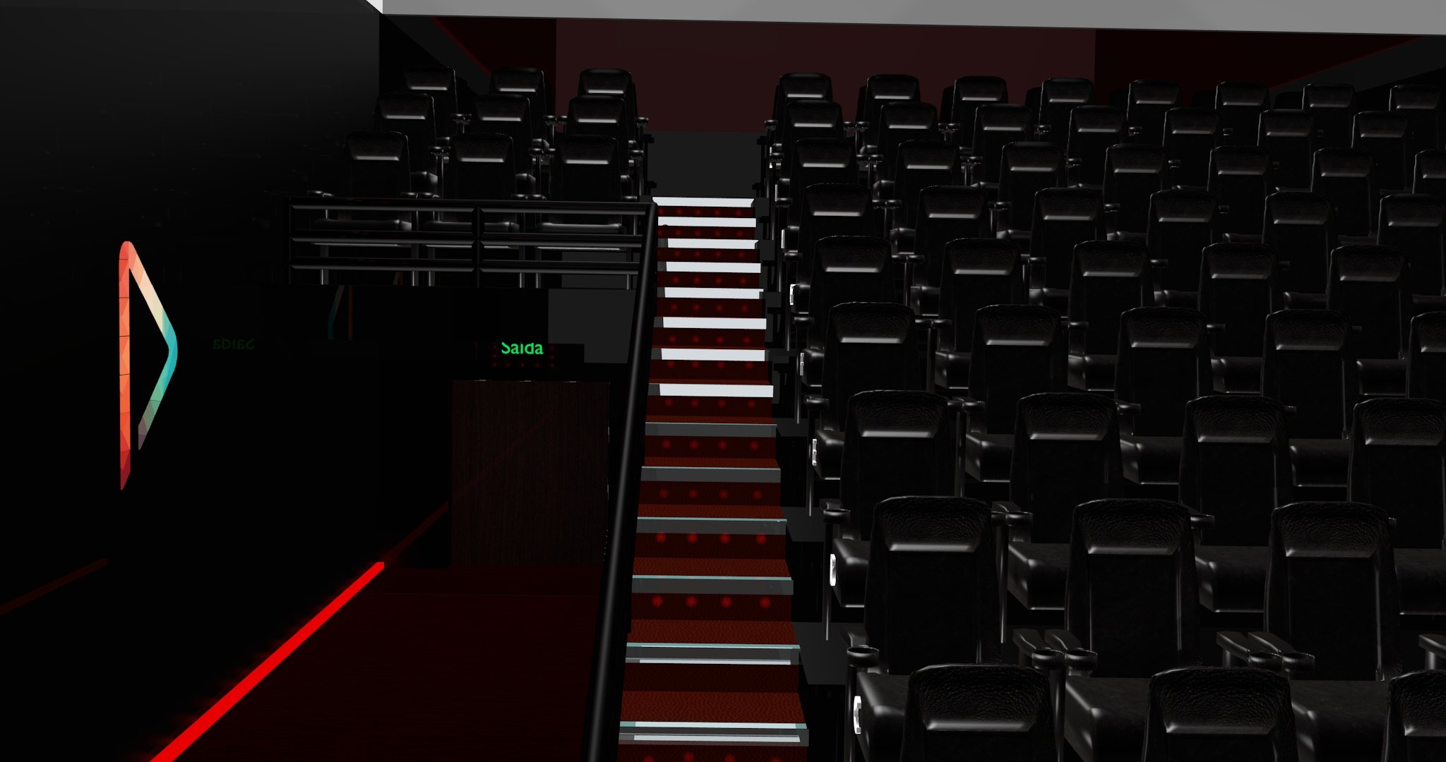 Cine room Free 3D Model - .blend - Free3D