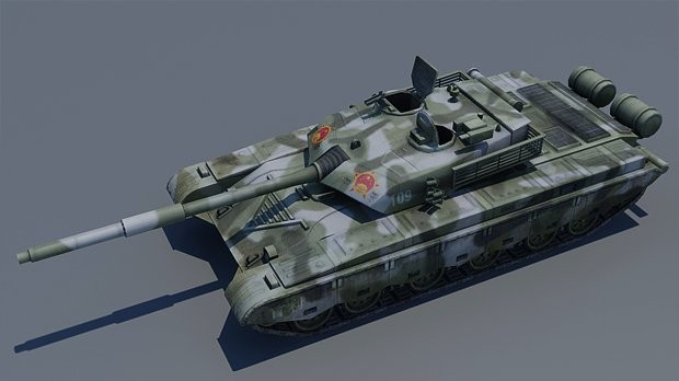 Iron Mountain (Type-99 MBT) Free 3D Model - .obj .max .dds - Free3D