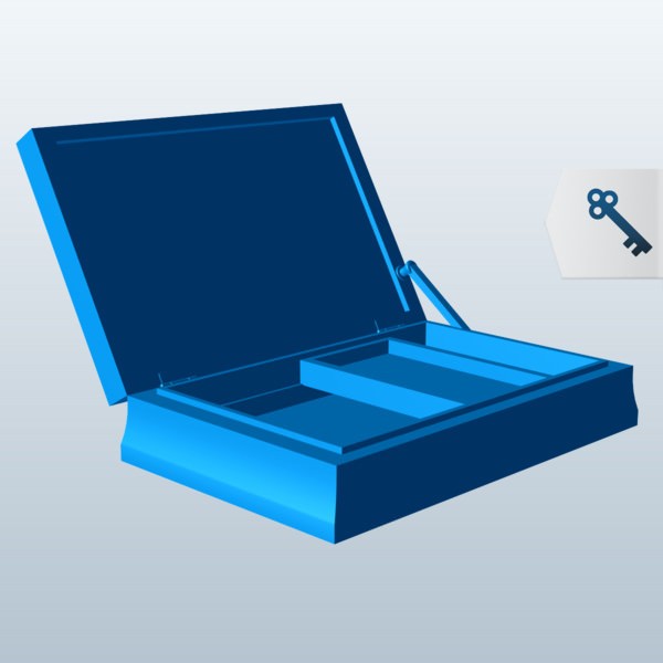 Jewelry Box Simple V1 Free 3D Model - .obj .stl - Free3D