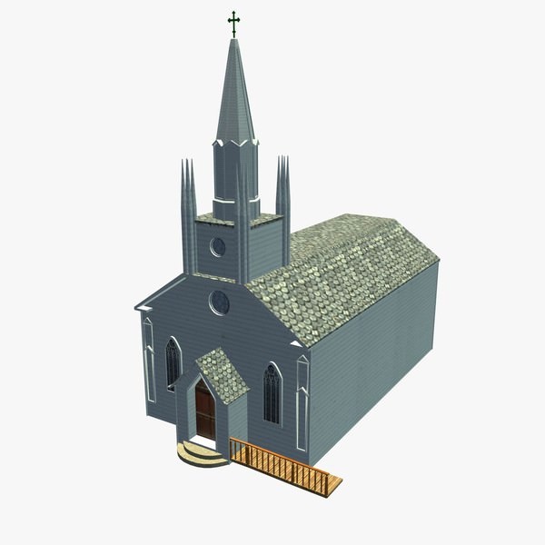 Church v3 Free 3D Model - .obj .stl - Free3D
