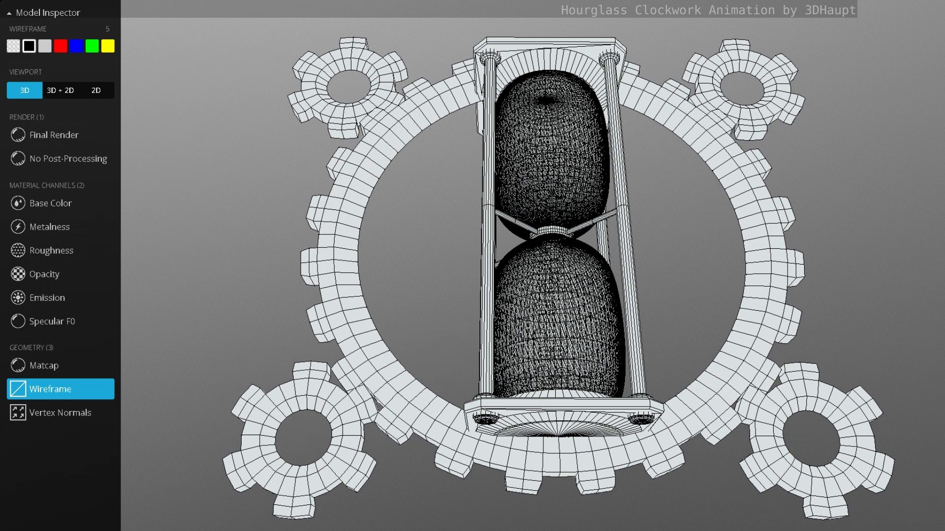 Hourglass Clockwork Animation Free 3D Model - .blend - Free3D