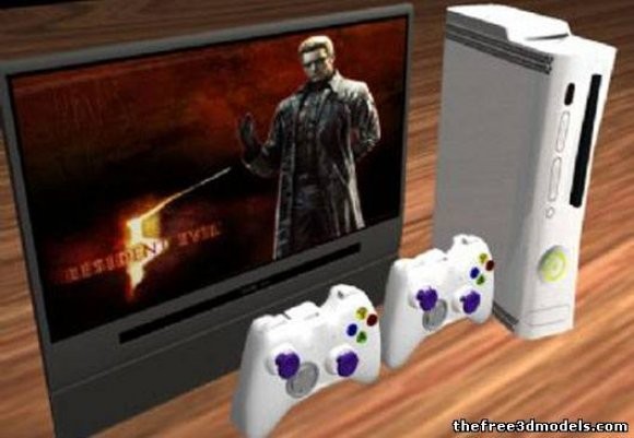 Xbox 360 (old - 2005) Free 3D Model - .max - Free3D