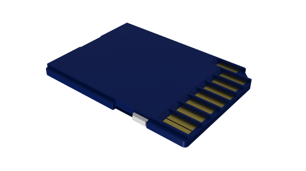 SD Card Free 3D Model - .obj .mtl - Free3D