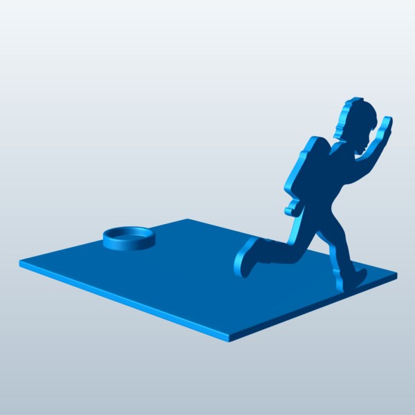Child running with backpack v2 Free 3D Model - .obj .stl - Free3D