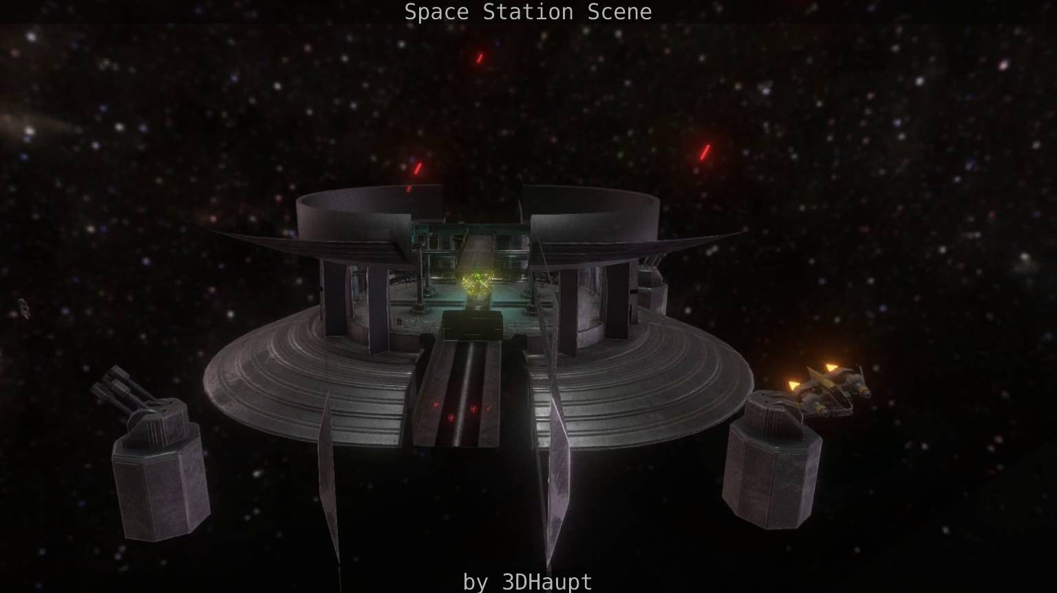 Space Station Scene Free 3D Model - .x .wrl .obj .abc .dae .tbscene ...