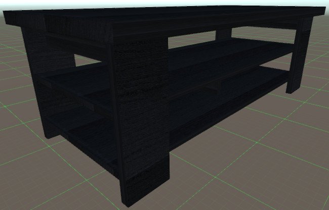 Black Table V2 Free 3D Model - .unity - Free3D