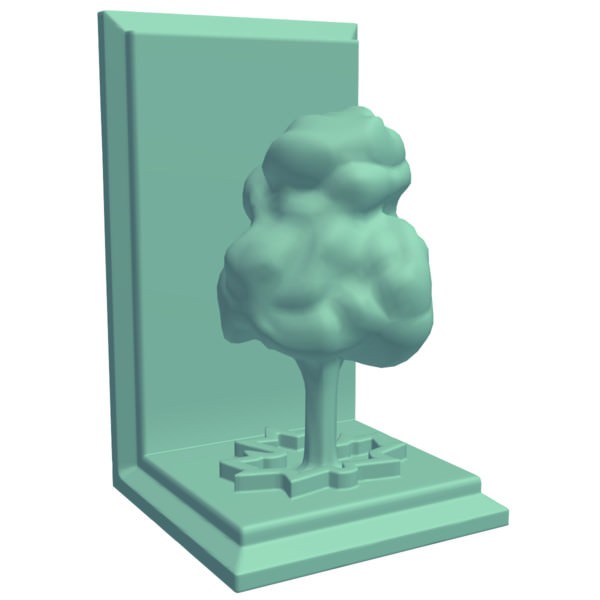 Bookend Maple Tree v2 Free 3D Model - .obj .stl - Free3D