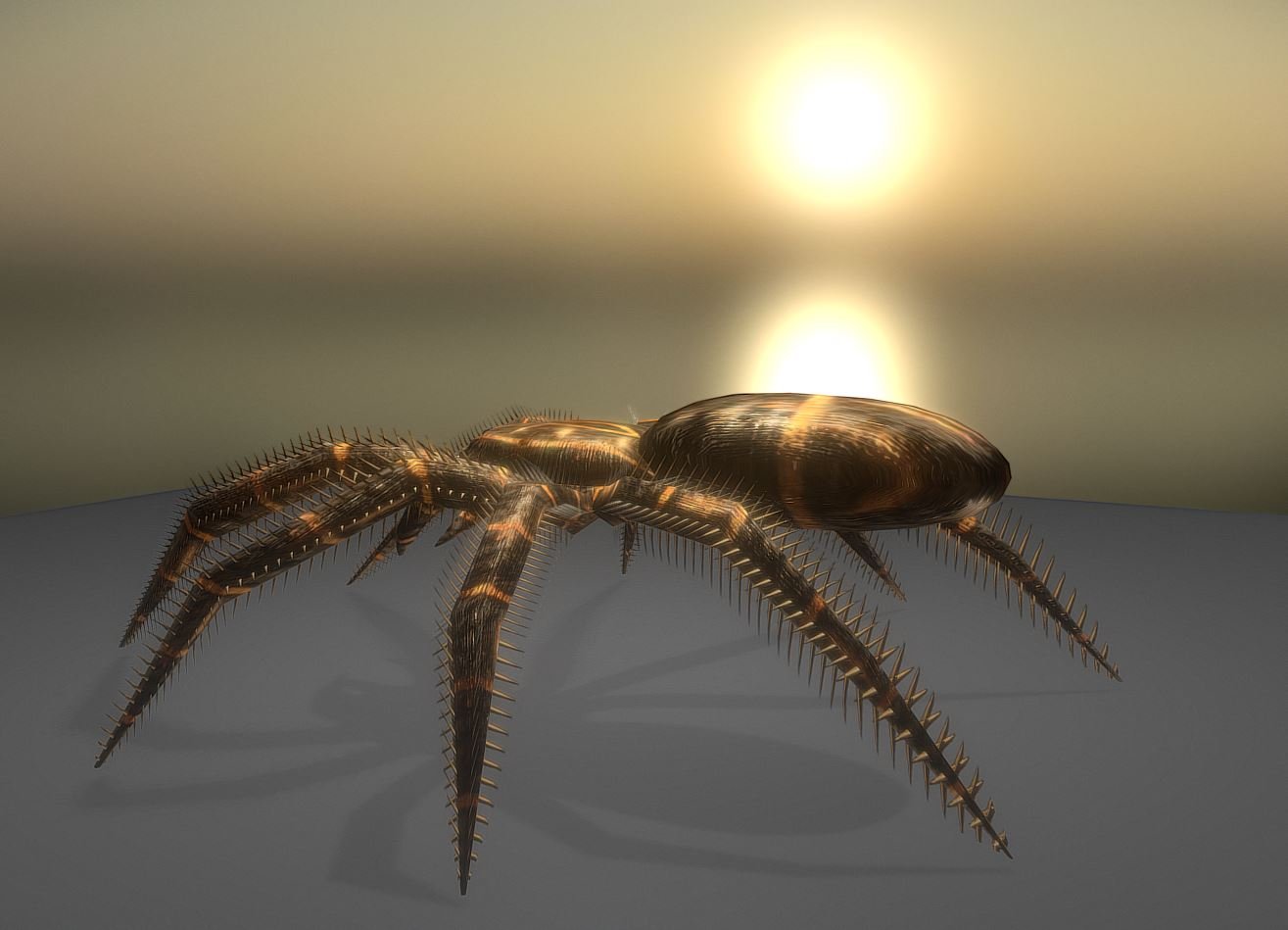 Spider Animated and Game-Ready Free 3D Model - .fbx .dxf .dae .blender ...