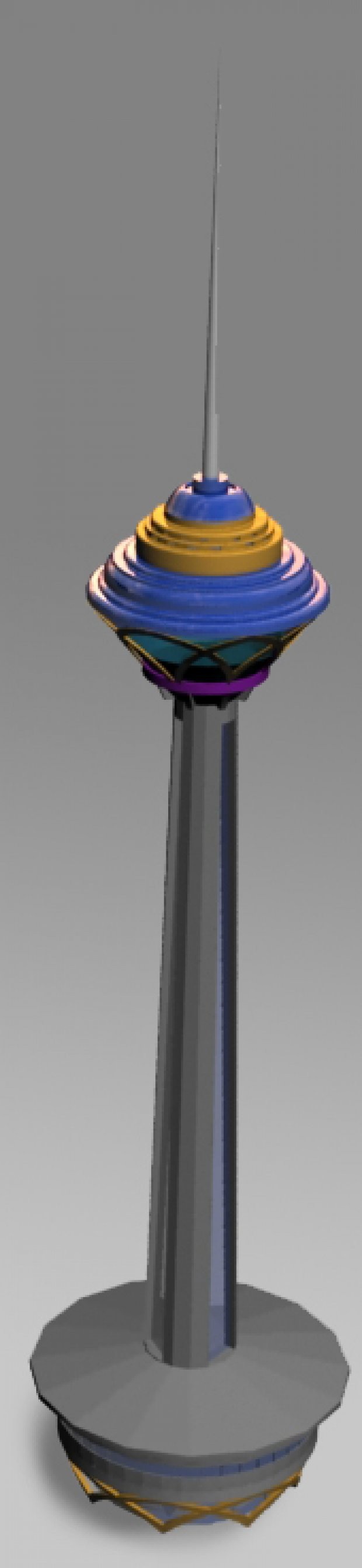 Milad tower Free 3D Model - .3ds .obj .max .fbx .mtl - Free3D